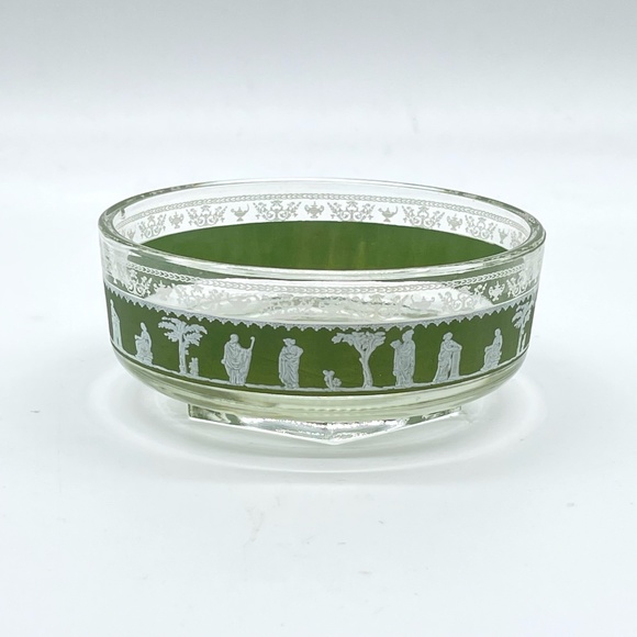 Jeanette Glass | Dining | Vintage Jeanette Glass Hellenic Green ...